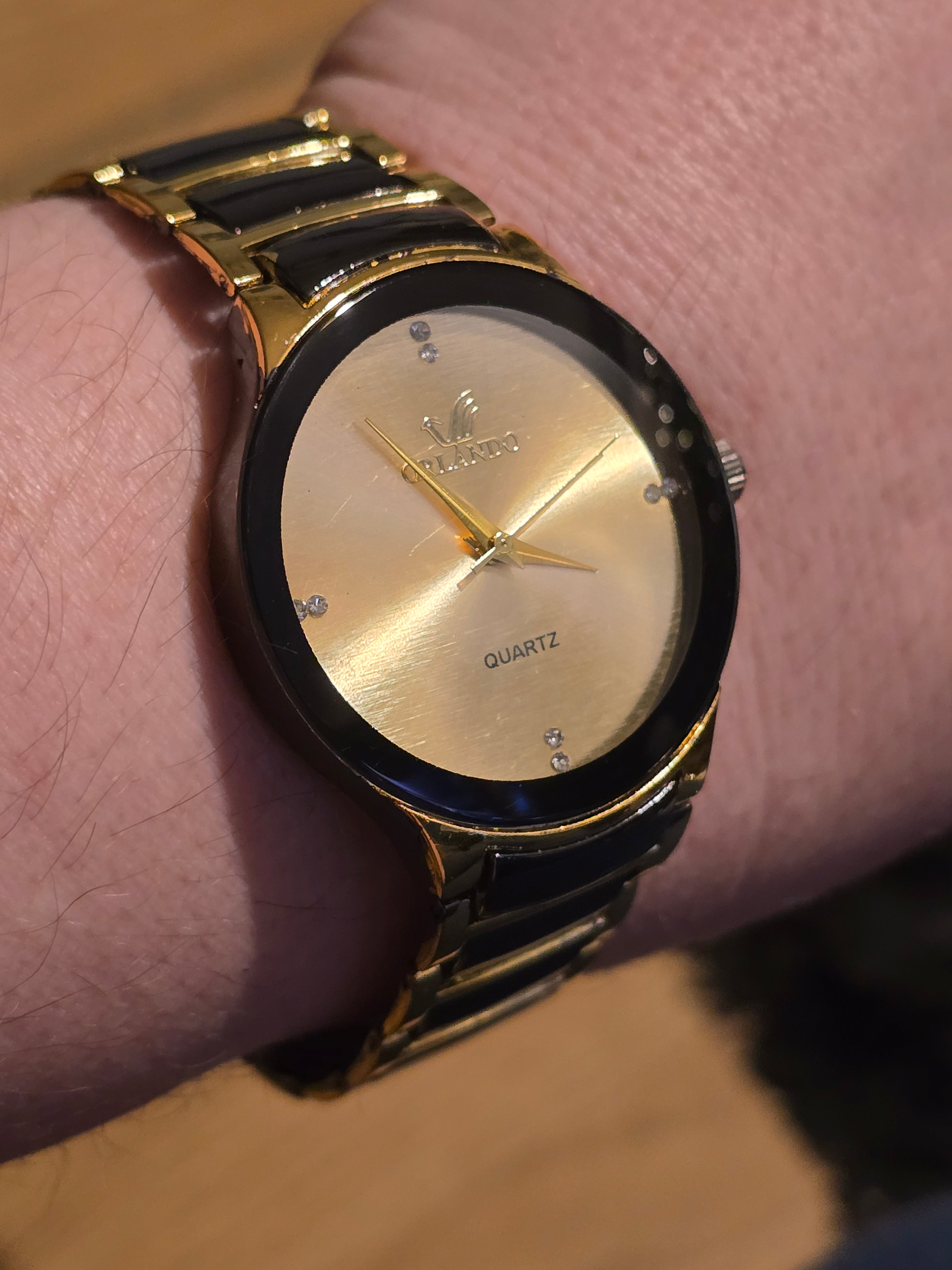 Orlando Bi-Colour Mens Quartz Watch - New – West Yorkshire Watches